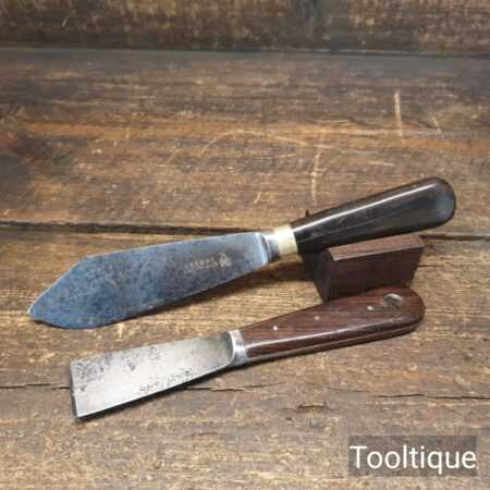 Pair of Vintage Scrapers Rosewood Handles – One Is I Sorby | Tooltique