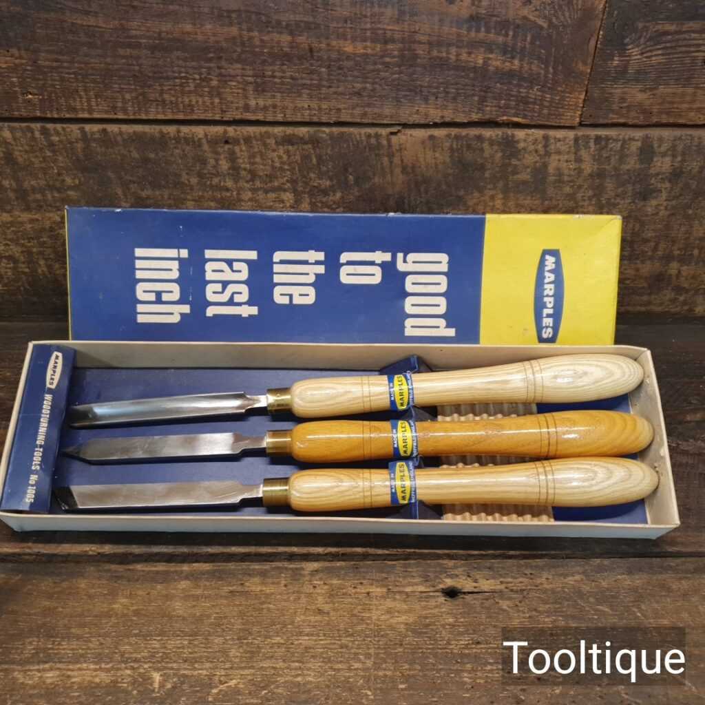 Vintage Boxed Set of Marples 1005 Woodturning Chisels – Good Condition ...