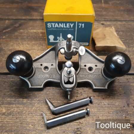 Vintage Boxed Stanley England No: 71 Hand Router Plane – Good Condition ...
