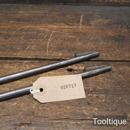Vintage ⅜” Pair of Cast Steel Drawbore Pins – Good Condition | Tooltique