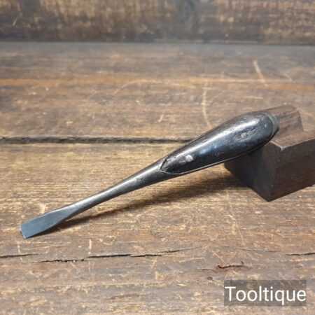 Vintage 6” Perfect Pattern Screwdriver Ebony Handle ⁹⁄₃₂” Flat End ...