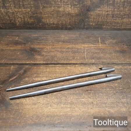 Vintage ½” Pair Of 13” Cast Steel Drawbore Pins – Good Condition ...