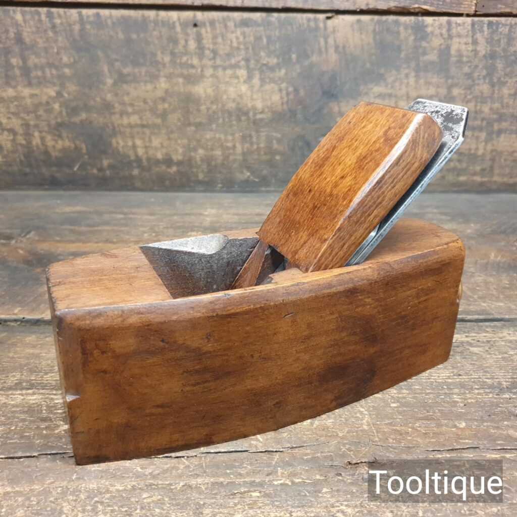 Vintage Beechwood Coffin Shaped Smoothing Plane – Lapped Flat Ready To ...