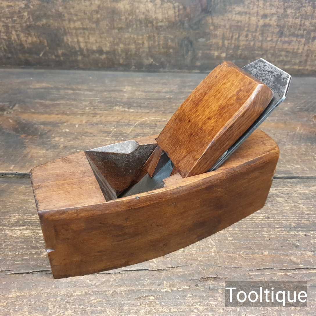 Vintage Beechwood Coffin Shaped Smoothing Plane – Lapped Flat Ready To ...