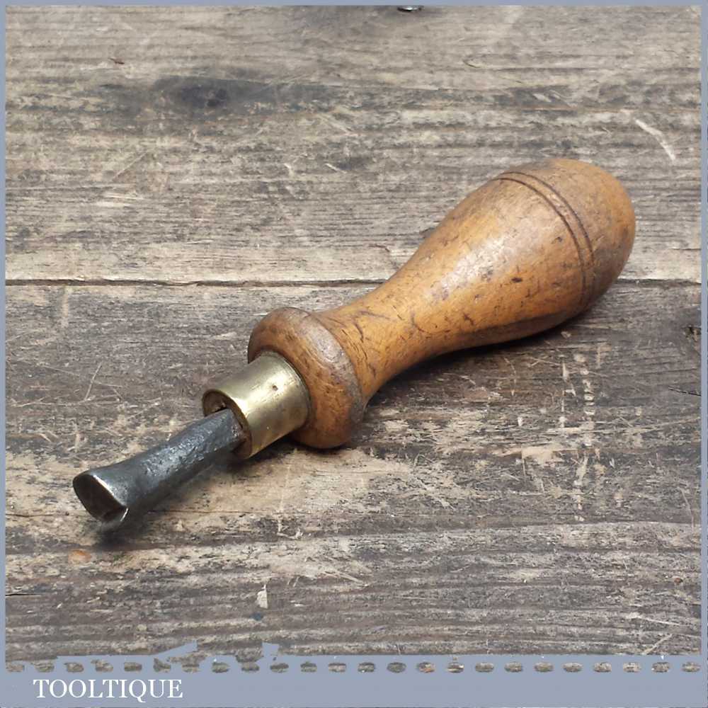 Unusual Small Vintage Cobblers Edge Iron Tool For Leather Working ...