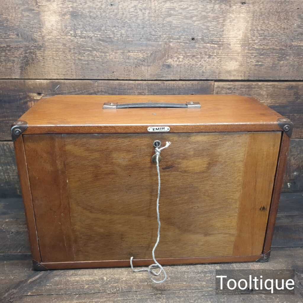Nice Vintage Emir Engineers Wooden Toolbox with Key – Good Condition ...