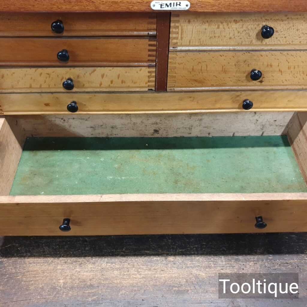Nice Vintage Emir Engineers Wooden Toolbox with Key – Good Condition ...