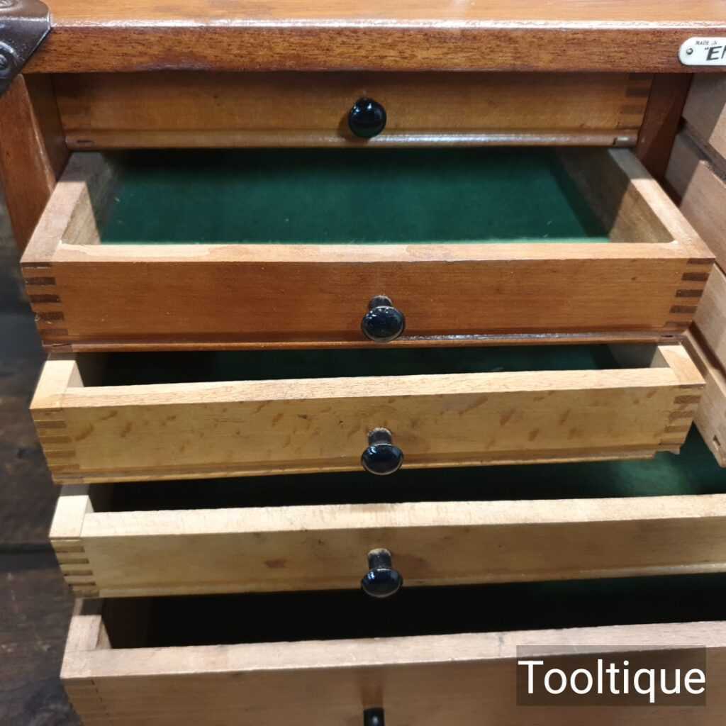 Nice Vintage Emir Engineers Wooden Toolbox with Key – Good Condition ...