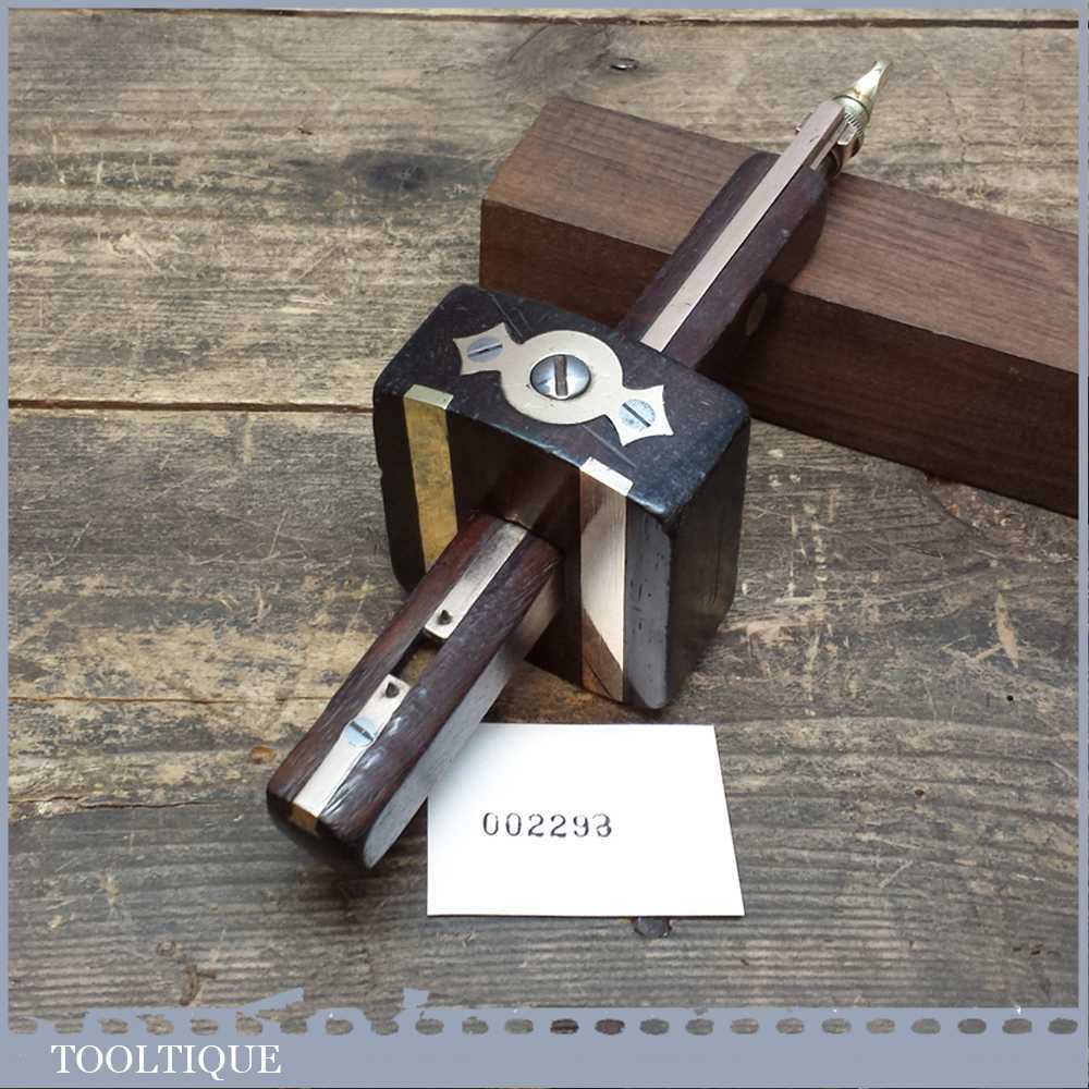 Vintage Marples Adjustable Screw Rosewood And Brass Mortice Gauge ...