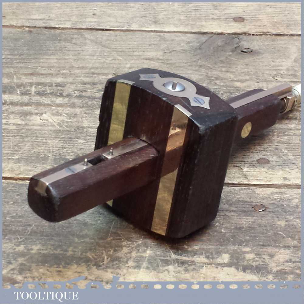 Vintage Marples Adjustable Screw Rosewood And Brass Mortice Gauge ...