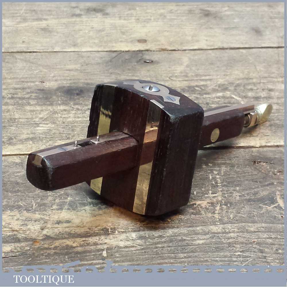 Vintage Marples Adjustable Screw Rosewood And Brass Mortice Gauge ...