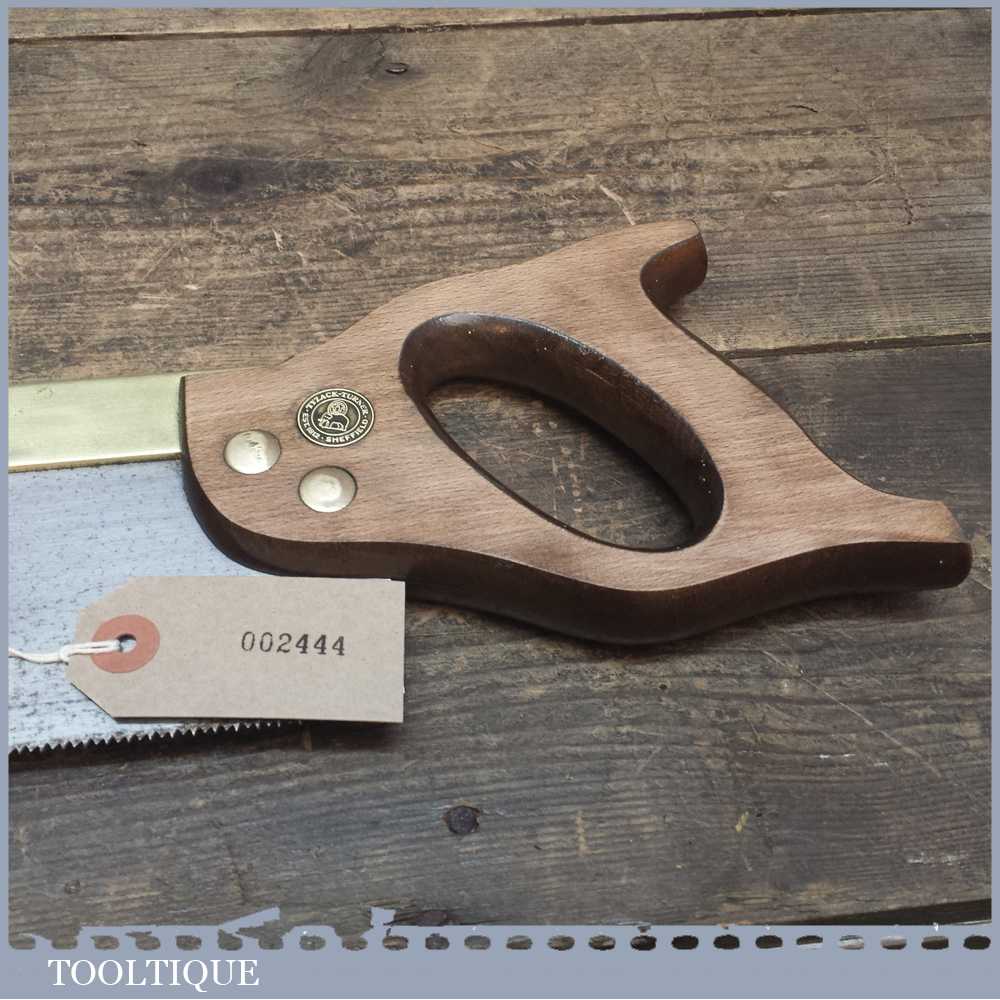 Vintage 12” Tyzack Sheffield Brass back Cross Cut Tenon Saw 12 TPI ...