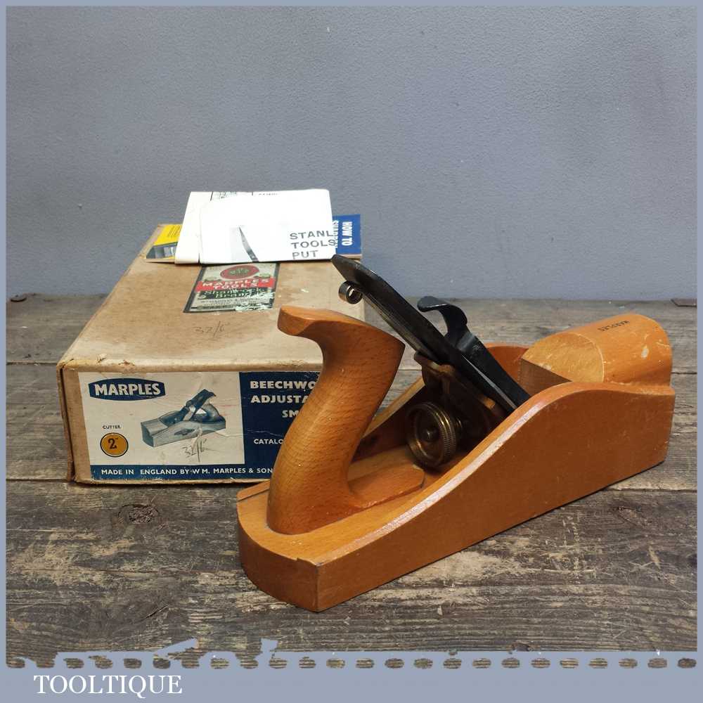 Vintage Marples Transitional Block Plane In Original Box | Tooltique