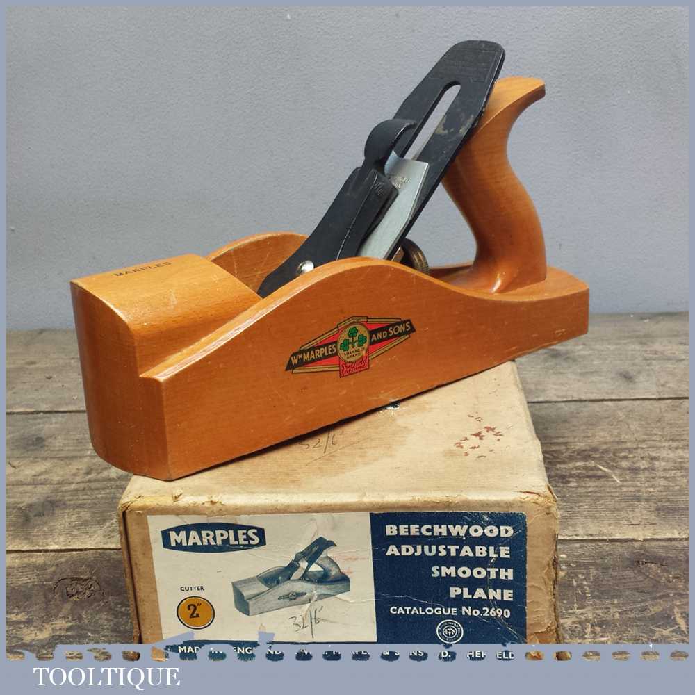 Vintage Marples Transitional Block Plane In Original Box | Tooltique