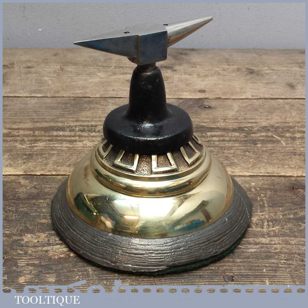 Vintage Jewellers Or Watchmakers Anvil On Decorative Lead Weighted ...
