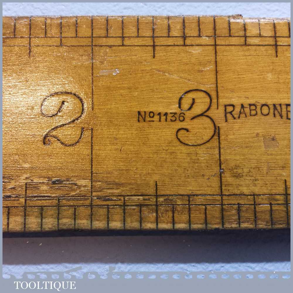 Rare J. Rabone & Sons No. 1136 Glazier’s Ruler – 1878 to 1892 | Tooltique