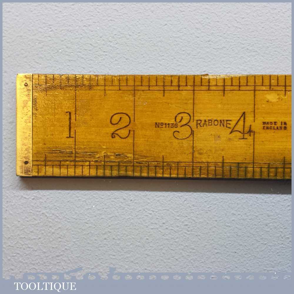 Rare J. Rabone & Sons No. 1136 Glazier’s Ruler – 1878 to 1892 | Tooltique