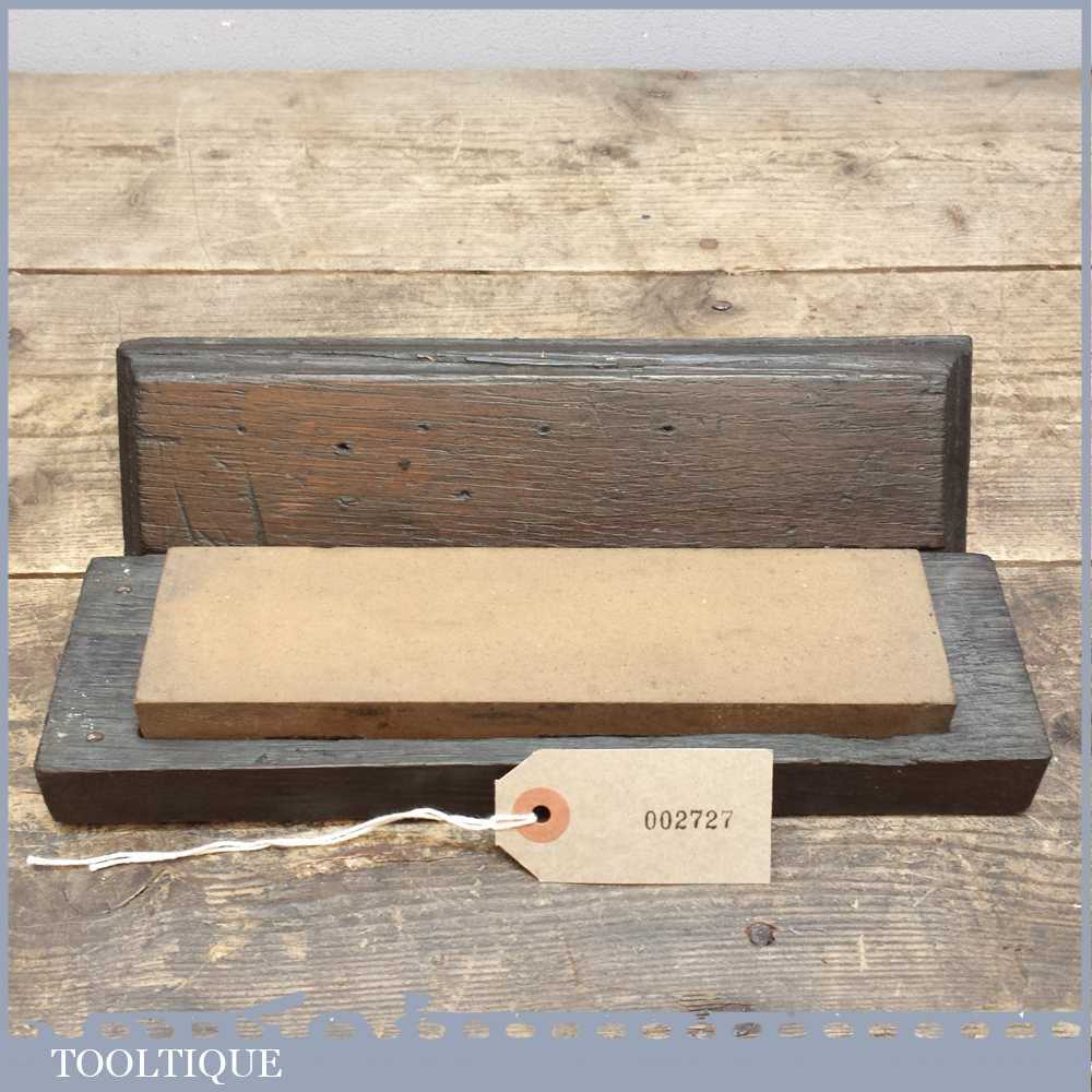 Vintage 8” x 2” No: 2 Fine Oilstone Sharpening Stone In Mahogany Box ...