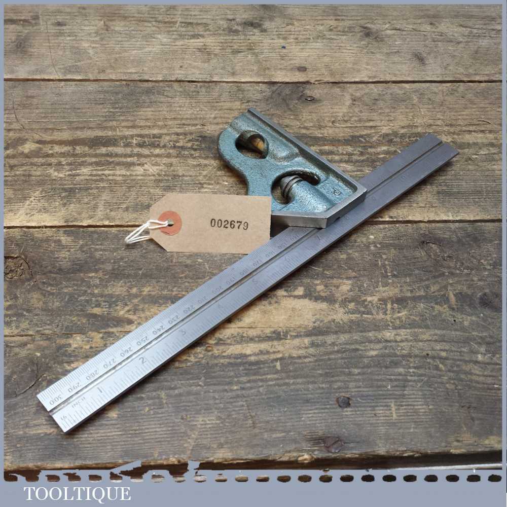 Superb Vintage 12” Rabone Chesterman 1912 Adjustable Combination Square ...