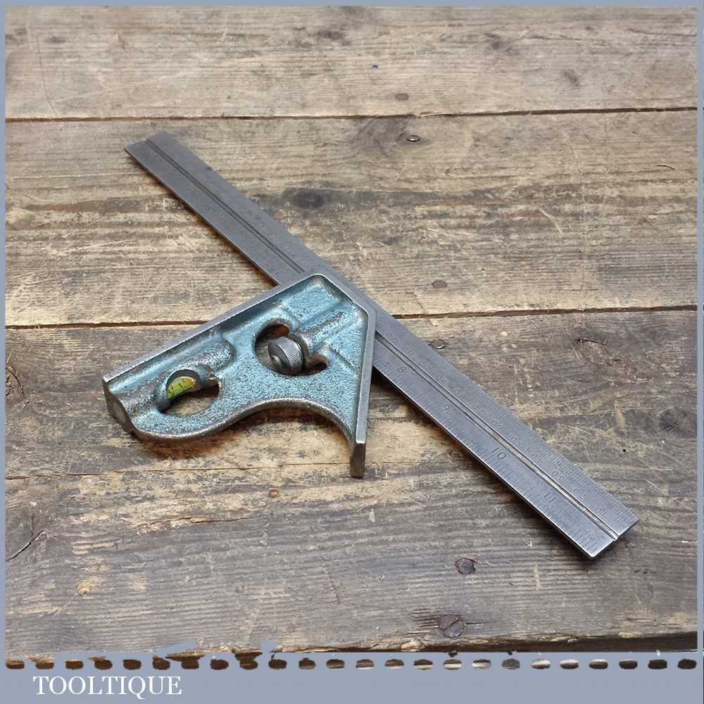 Vintage 12” Rabone Chesterman 1912 Adjustable Combination Square – Good ...