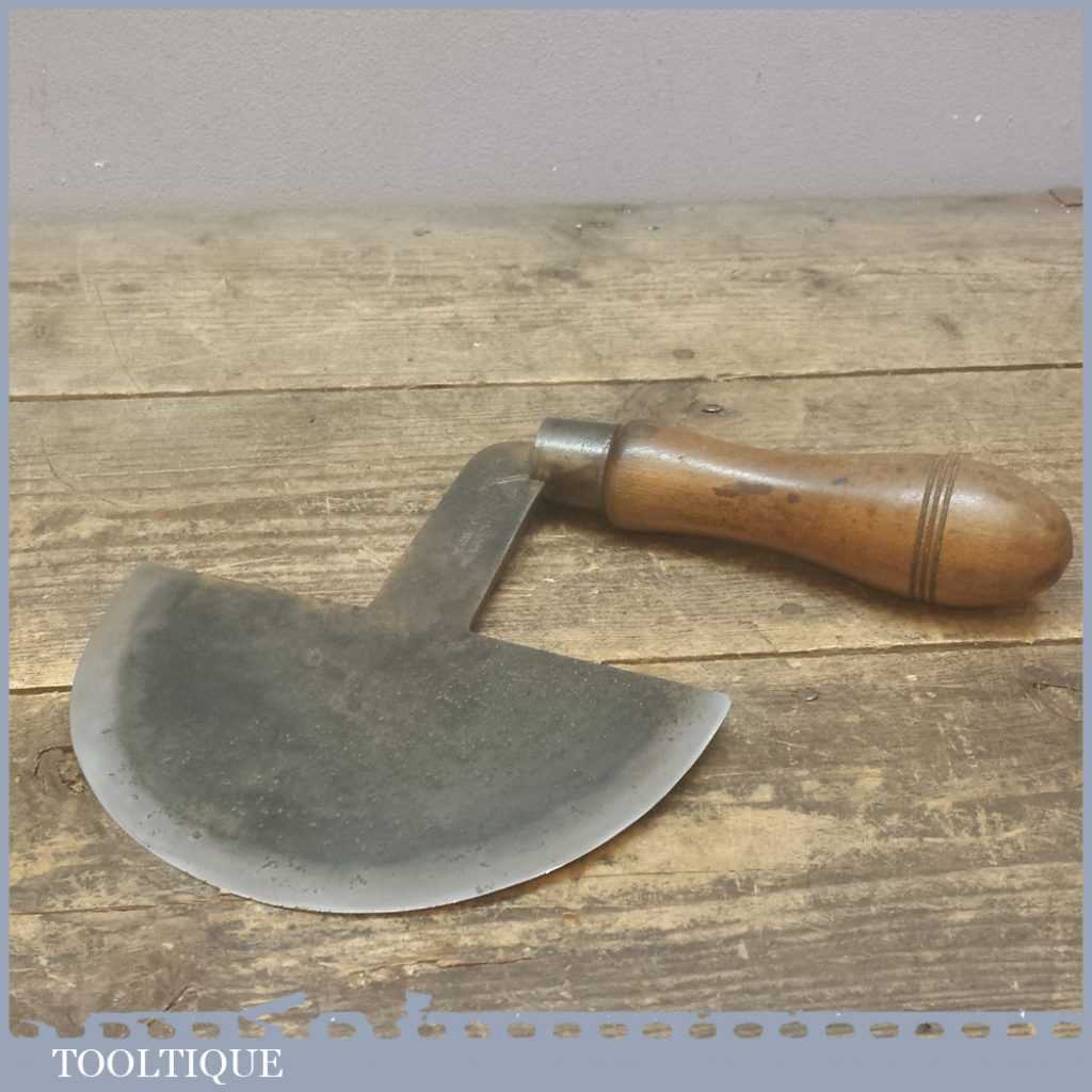 Antique W Gilpin Saddler’s Leather Working Half Moon Cutter With Offset ...