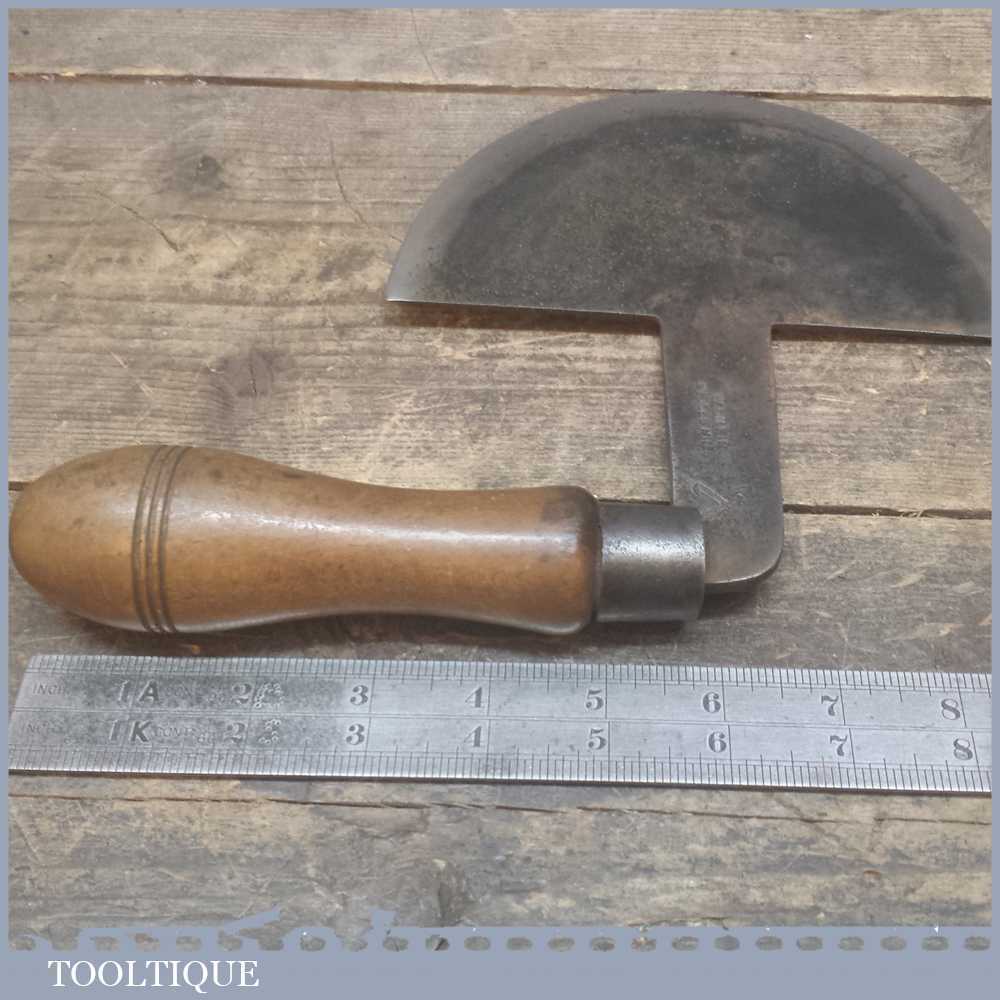 Antique W Gilpin Saddler’s Leather Working Half Moon Cutter With Offset ...