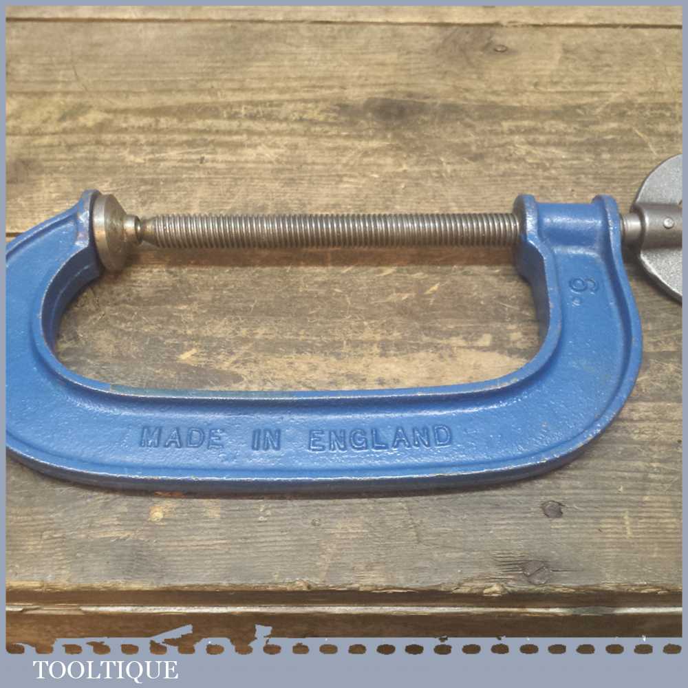 Vintage Record 6” Inch Heavy Duty G Cramp For Woodworking – Original ...