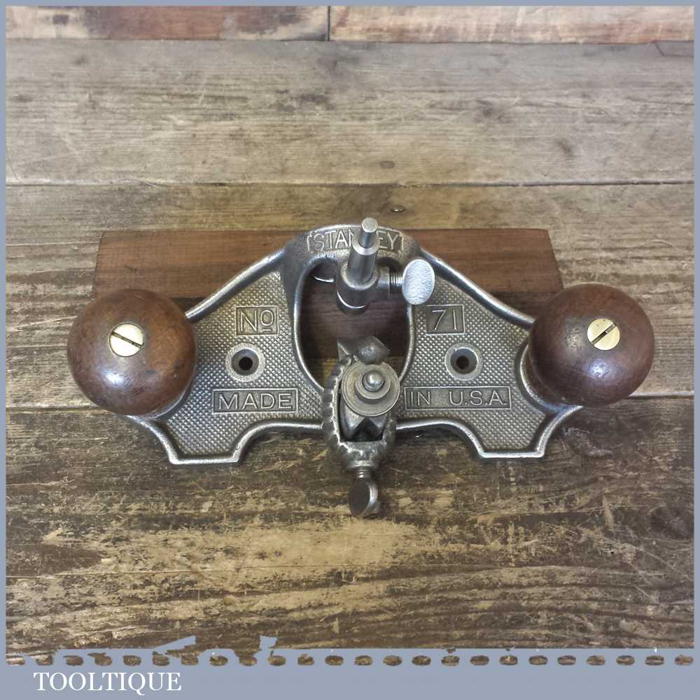 Vintage Stanley USA No: 71 Hand Router Plane – Good Condition | Tooltique