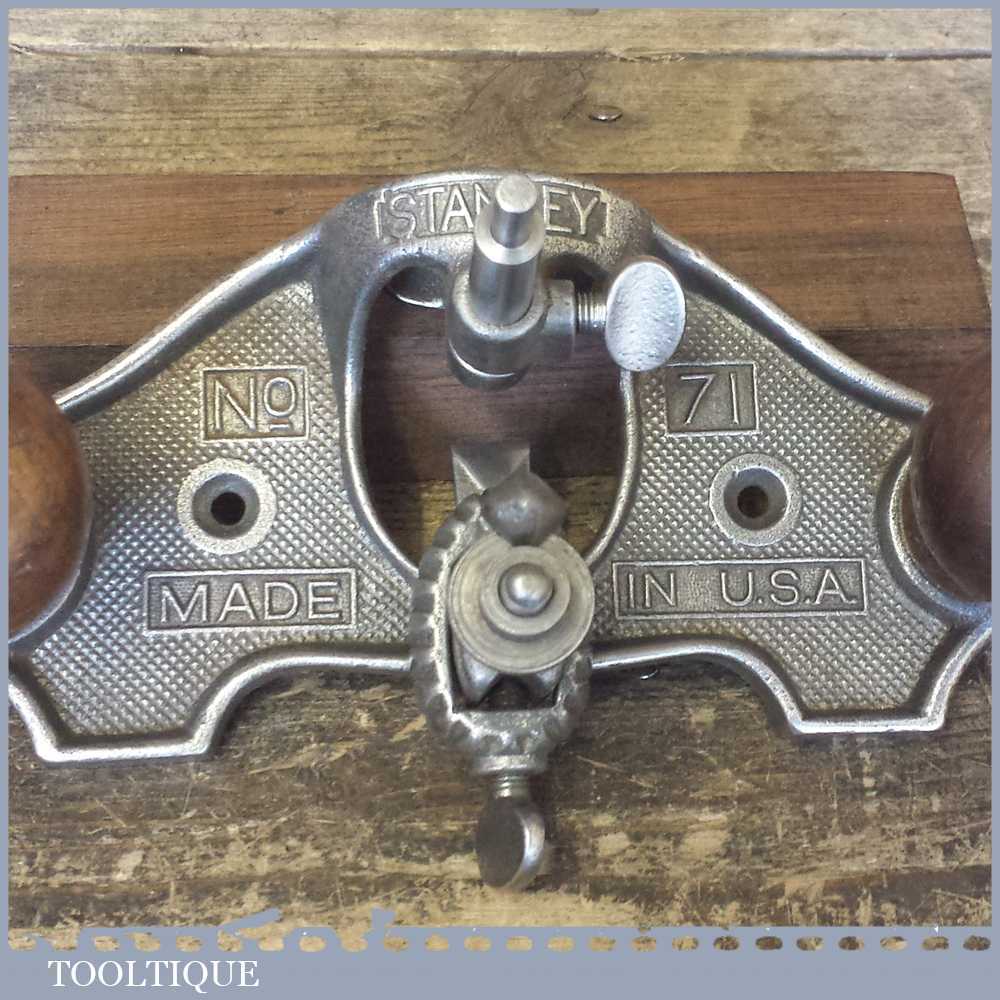 Vintage Stanley USA No: 71 Hand Router Plane – Good Condition | Tooltique