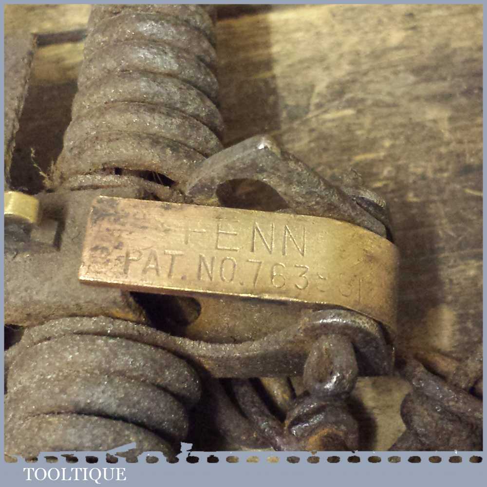 Vintage Fenn Rabbit Trap Patent No: 763891 Measuring 4 ½” Wide ...