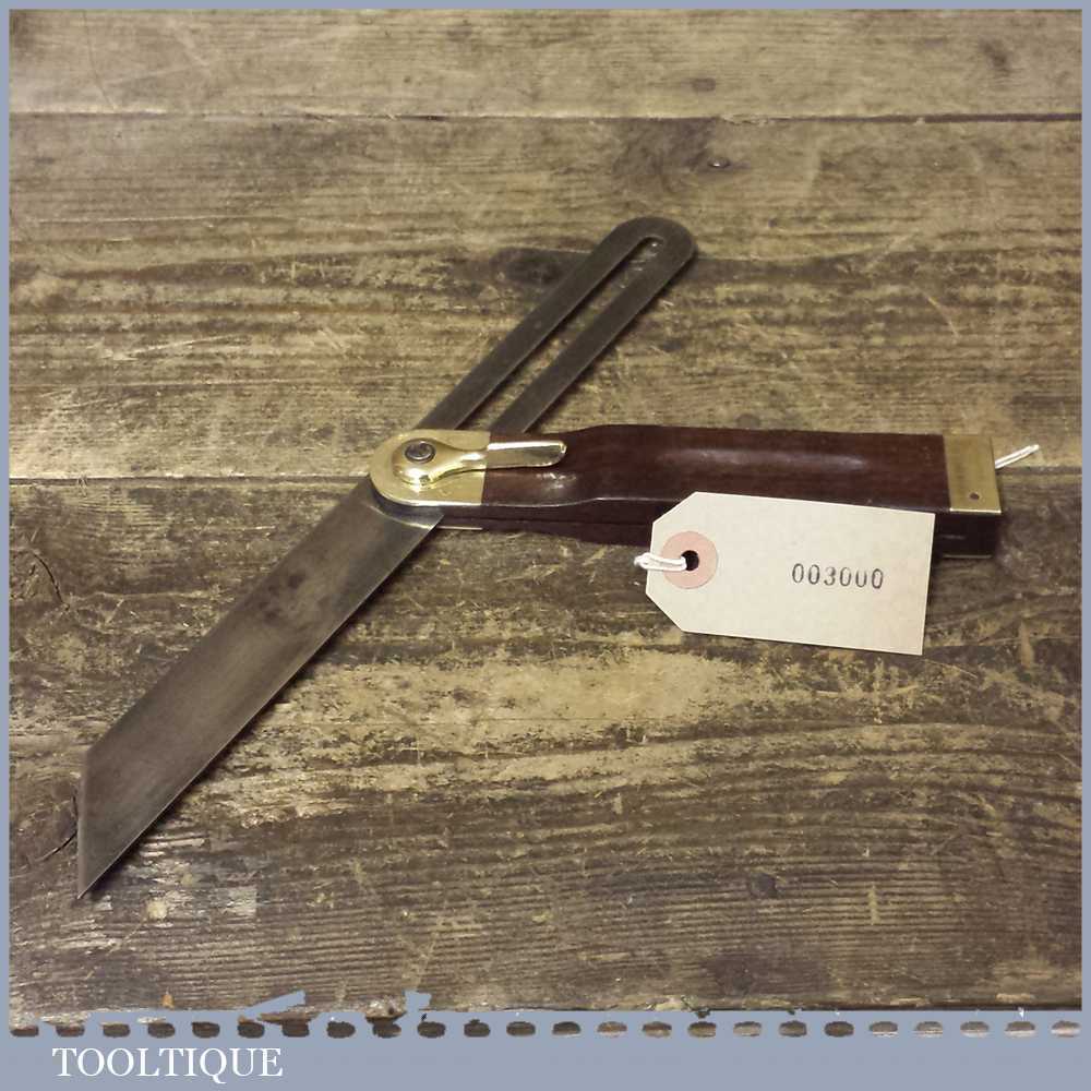 Vintage Marples 10” Rosewood And Brass Quick Release Adjustable Bevel ...