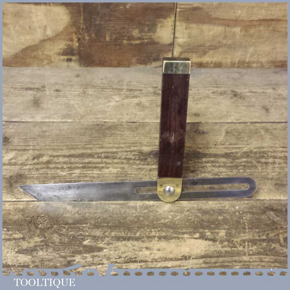 Vintage Marples 10” Rosewood And Brass Quick Release Adjustable Bevel ...