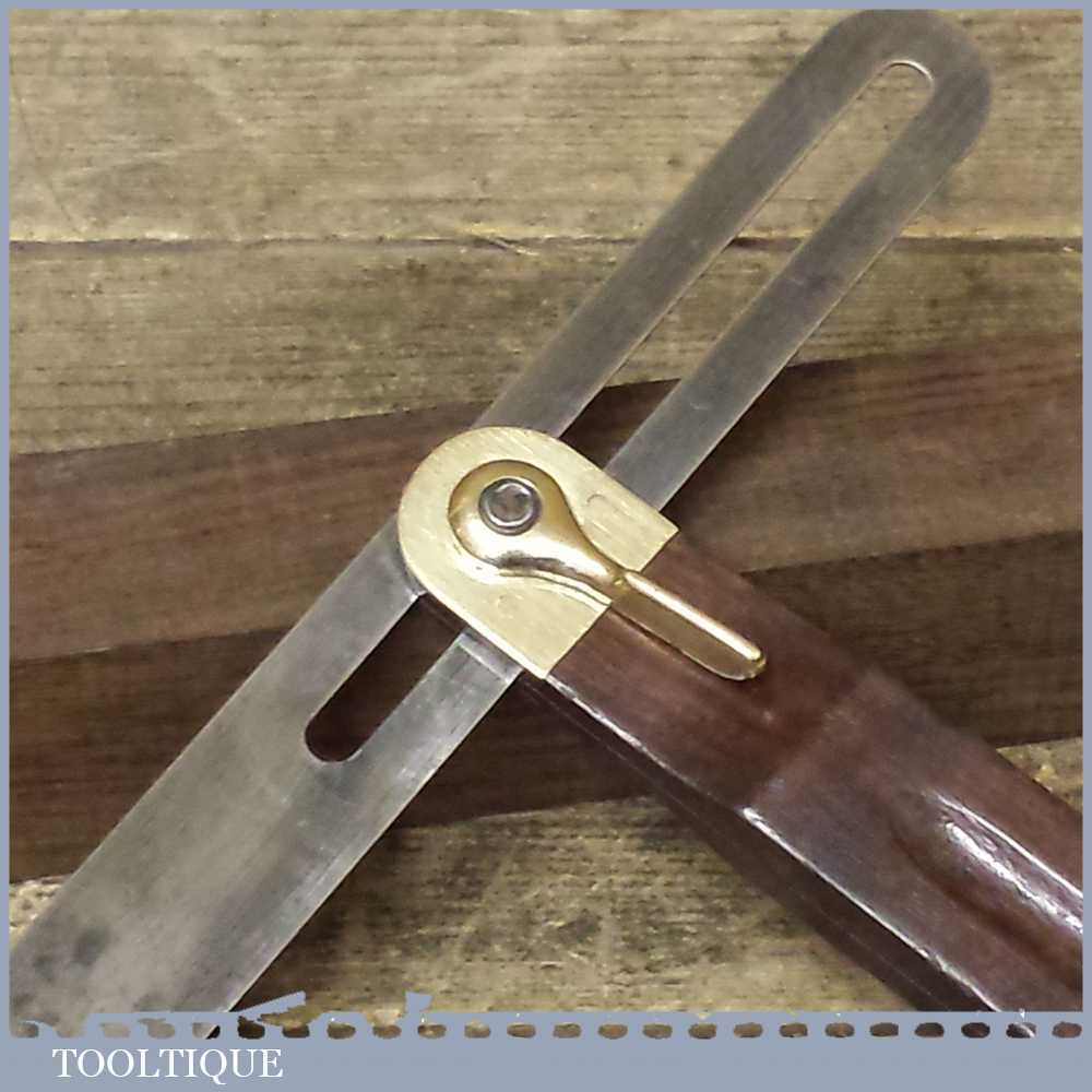 Vintage Marples 10” Rosewood And Brass Quick Release Adjustable Bevel ...