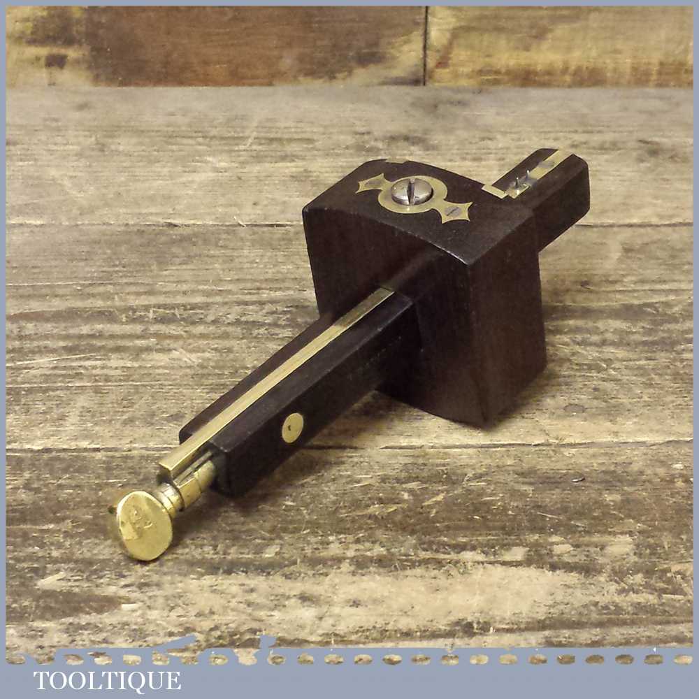 Vintage Rosewood Brass Mortice Gauge With Good Pins – Good Condition ...