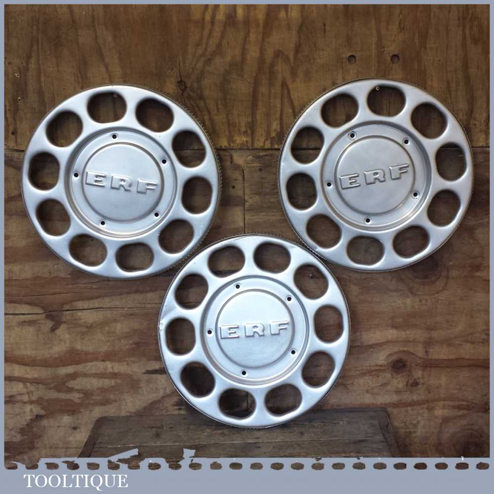 3 x Genuine ERF Metal 10 Stud Truck Lorry Wheel Trims 17″ – Good ...
