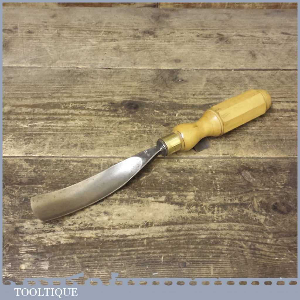 Vintage 1 1/8” Marples & Sons Curved Gouge Chisel – Boxwood Handle ...