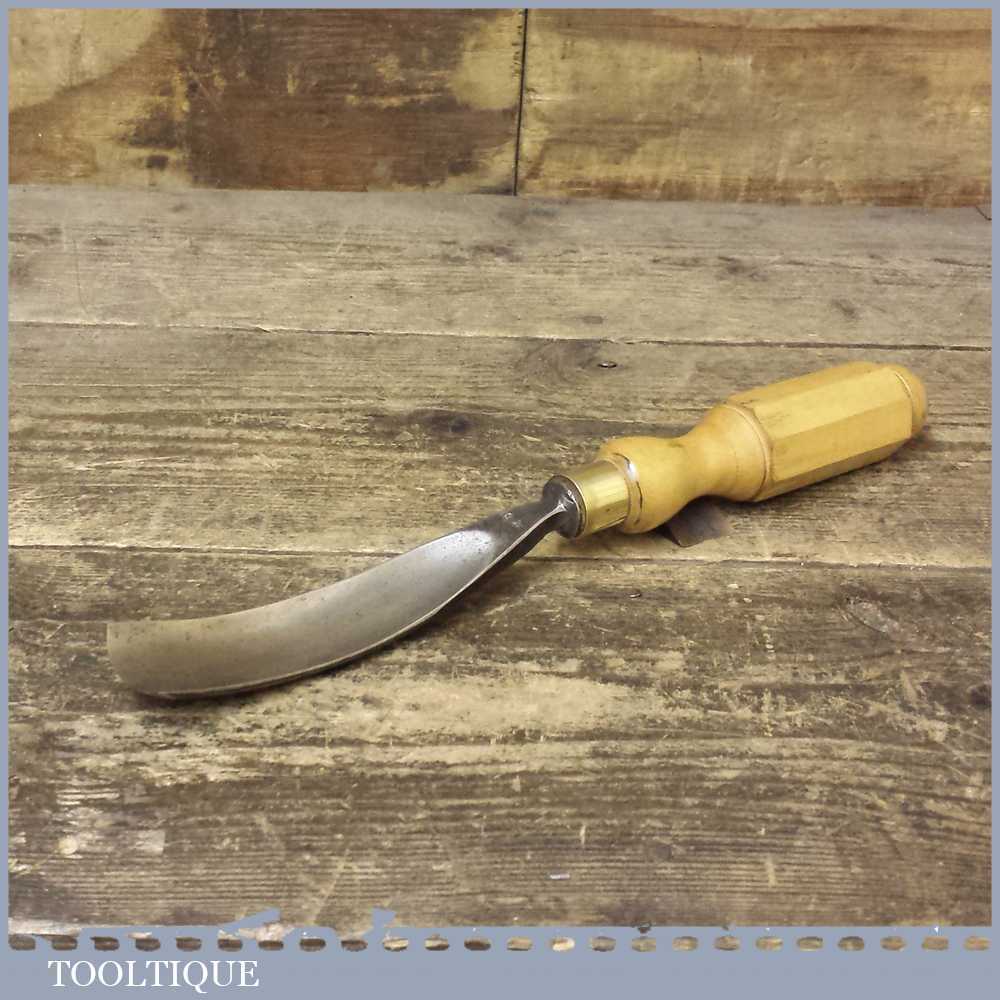 Vintage 1 1/8” Marples & Sons Curved Gouge Chisel – Boxwood Handle ...