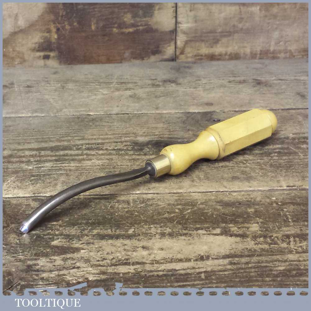 Vintage 13/32” Marples and Sons No: 19 Curved Stem Gouge Carving Chisel ...