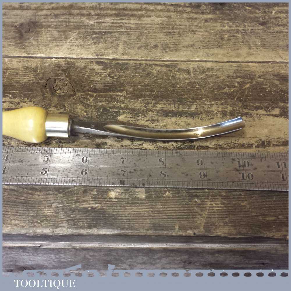 Vintage 13/32” Marples and Sons No: 19 Curved Stem Gouge Carving Chisel ...