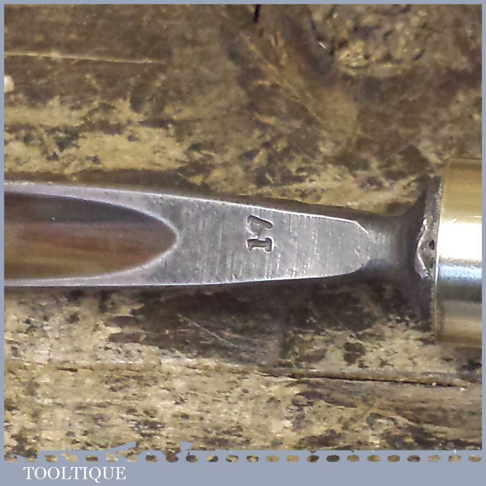 Vintage 13/32” Marples and Sons No: 19 Curved Stem Gouge Carving Chisel ...