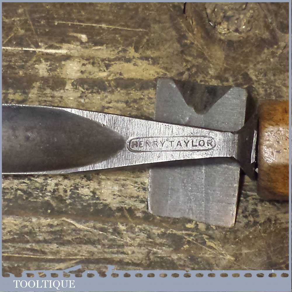 Vintage Henry Taylor (Acorn) 23/32” Curved Gouge Wood Carving Chisel ...
