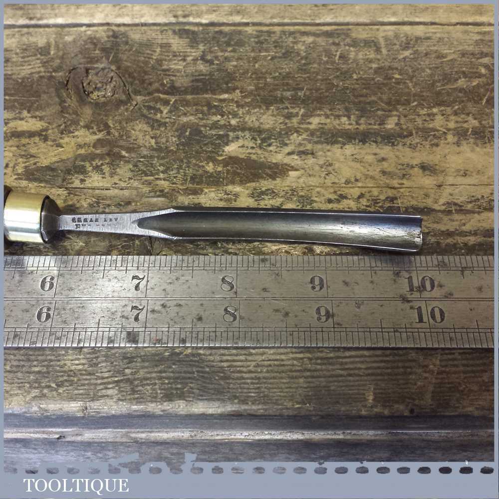 Rare Antique James Cam 18th Century 3/8” Curved Gouge Woodcarving Chisel | Tooltique
