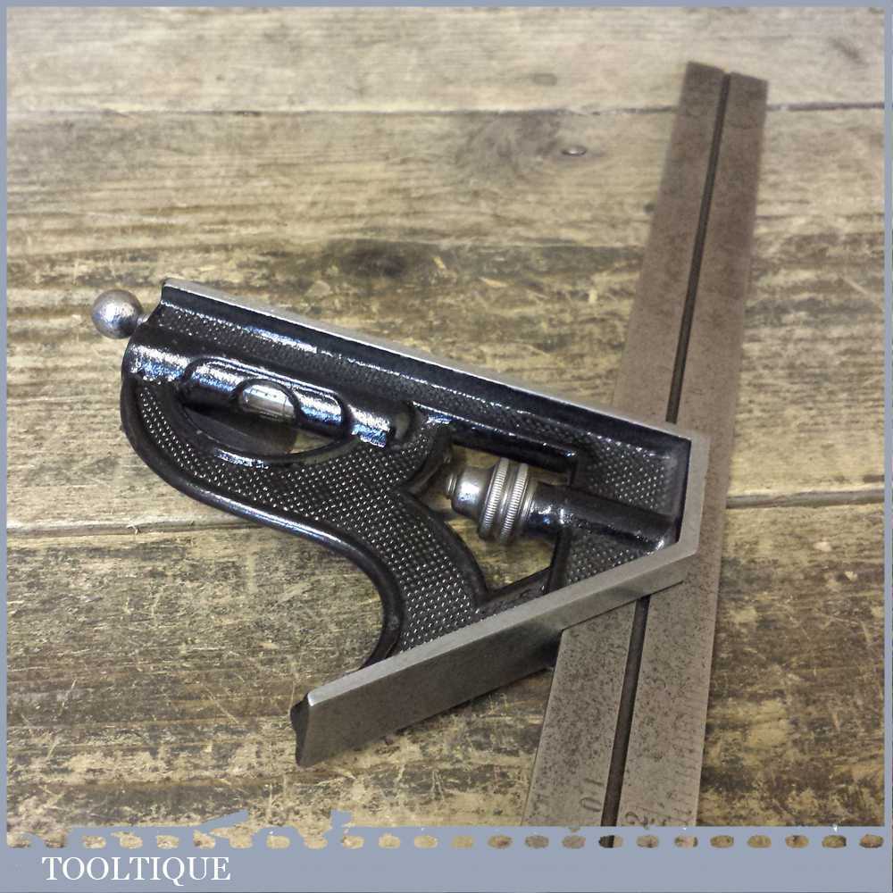 Vintage L.S.S & Co USA Cast Iron Adjustable Combination Square – Good ...