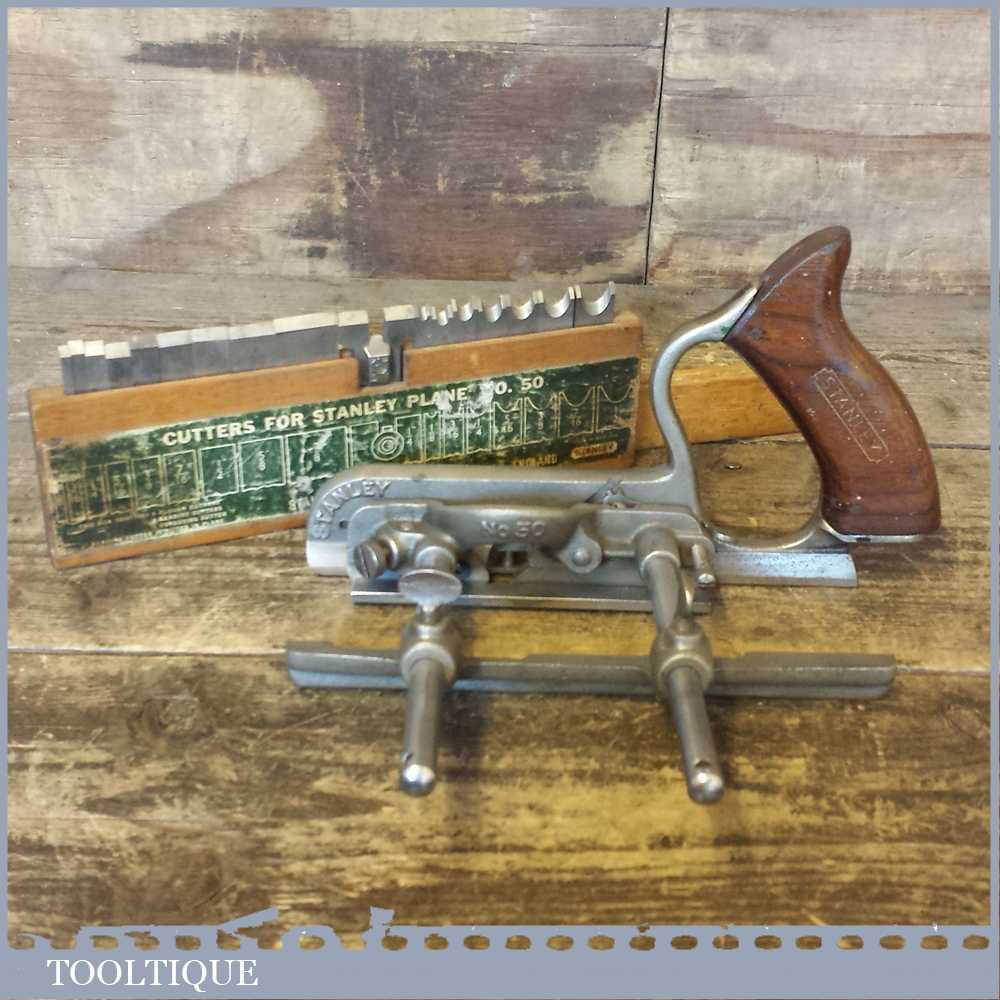 Vintage Stanley No: 50 Combination Plough Plane Complete – Good ...