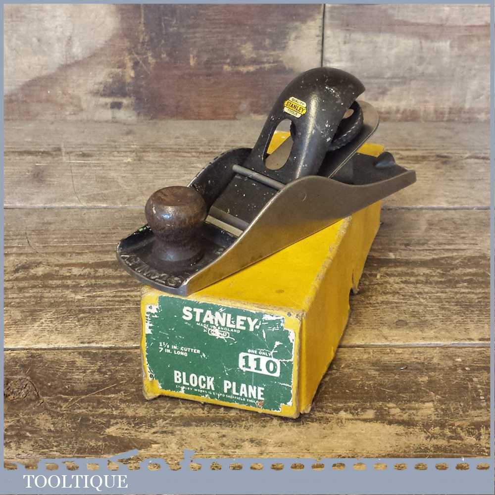 Vintage Boxed Stanley No: 110 Block Plane Made In England – Good ...