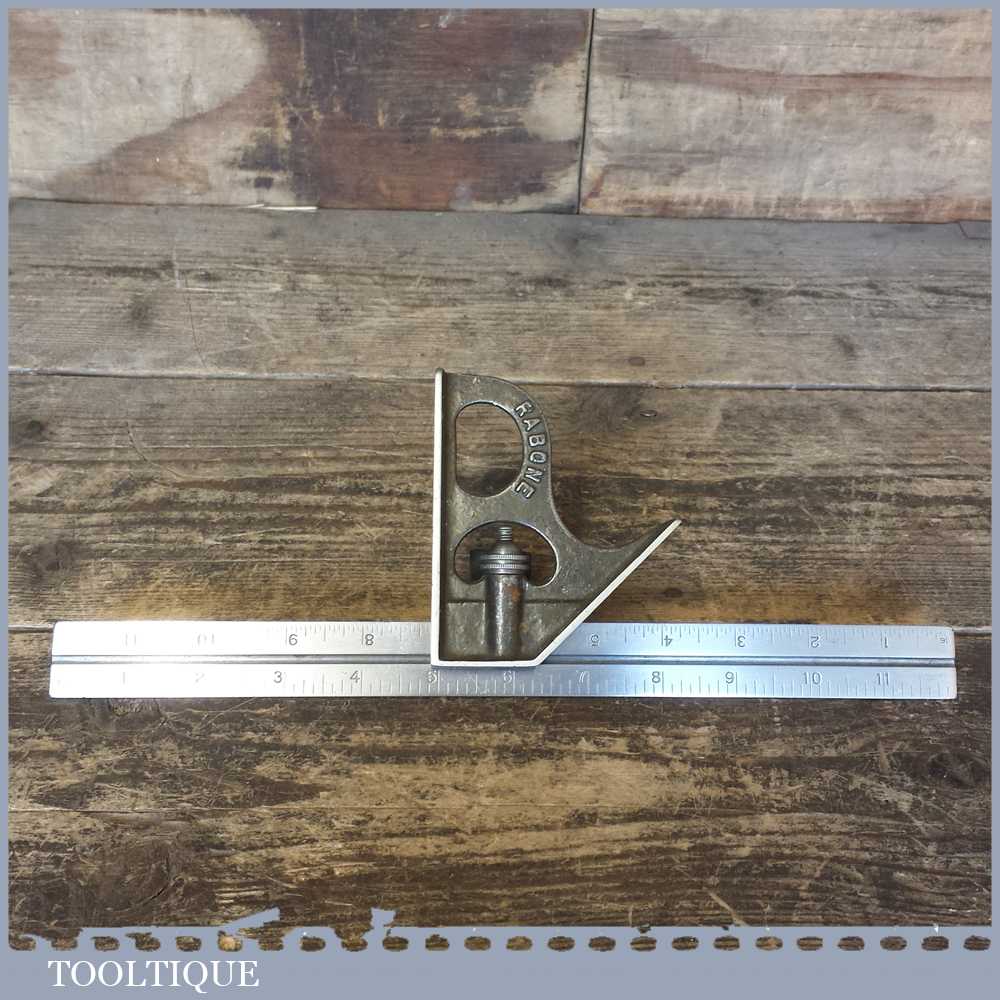 Vintage Rabone No: 1901 Cast Steel Adjustable Combination Square ...