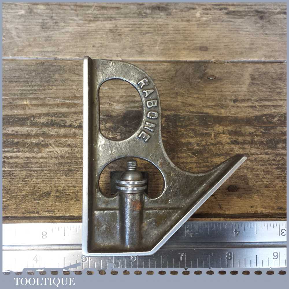 Vintage Rabone No: 1901 Cast Steel Adjustable Combination Square ...