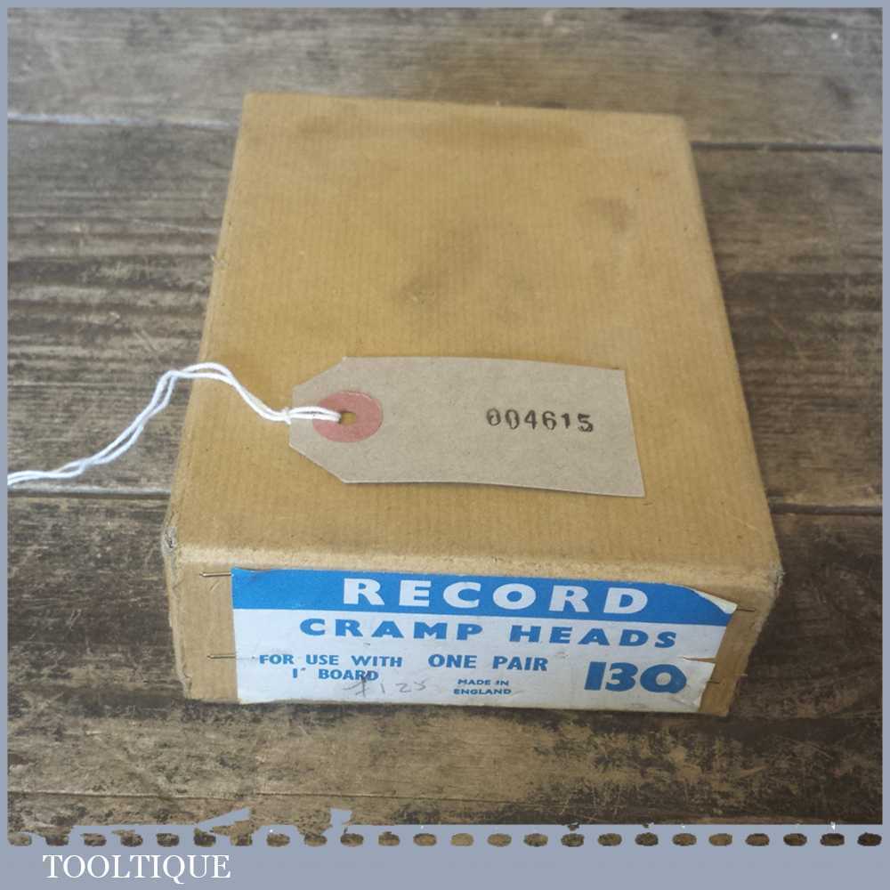 Vintage Pair Boxed Record No: 130 Cramp Heads – Good Condition | Tooltique