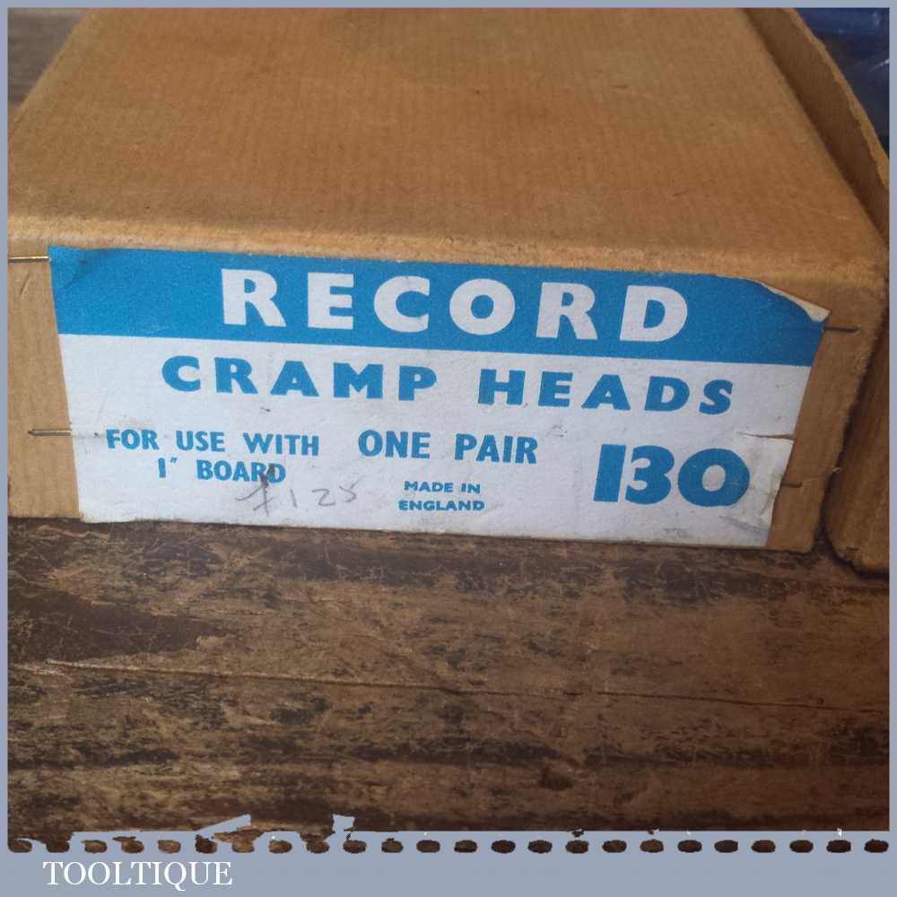 Vintage Pair Boxed Record No: 130 Cramp Heads – Good Condition | Tooltique