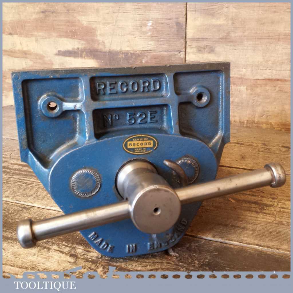 Vintage Record No: 52E Quick Release Woodworking Vice 7” Jaws – Good ...